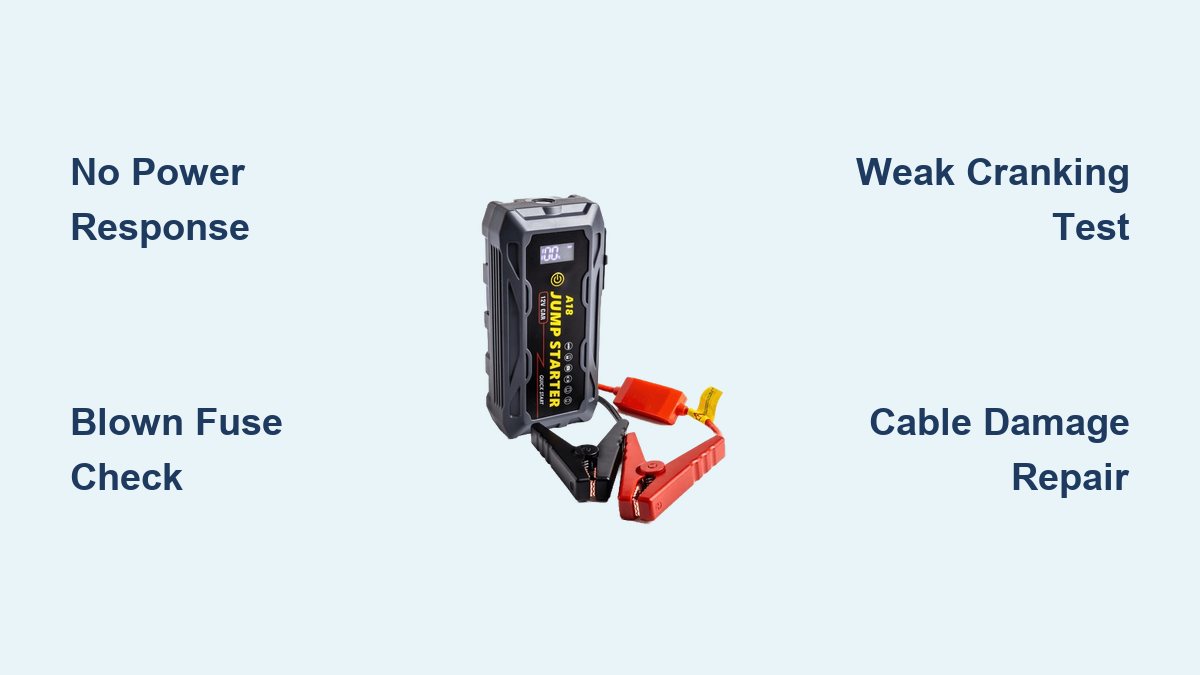 Jump Starter Pack Not Working: Quick Fix Guide